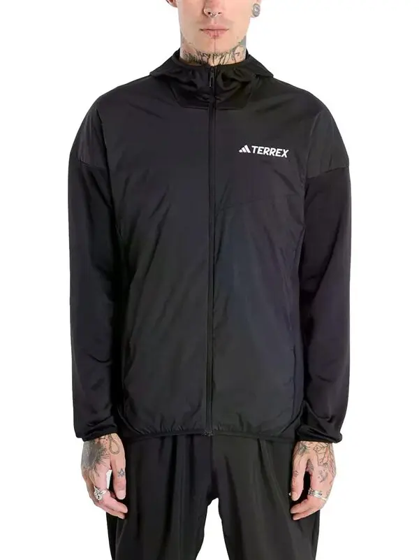 Adidas Terrex Xperior Climawarm+ Wind Light Fleece Hooded Jacket - Black