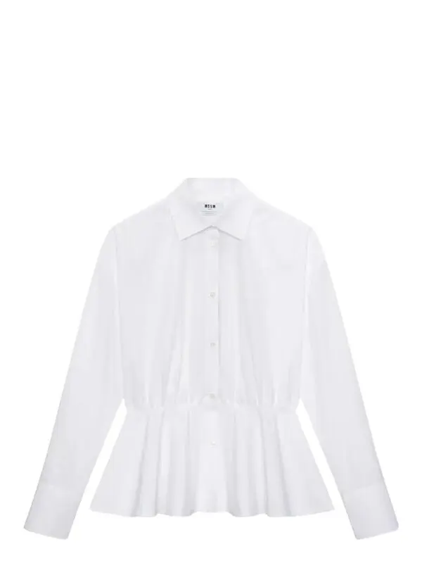 MSGM Peplum Shirt - White