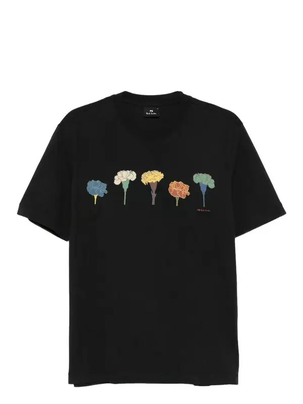 Paul Smith Carnation Short-sleeve T-shirt - Black