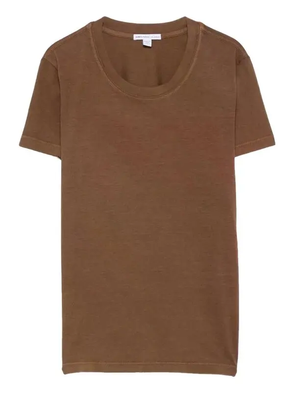 JAMES PERSE Crew-neck T-shirt - Brown