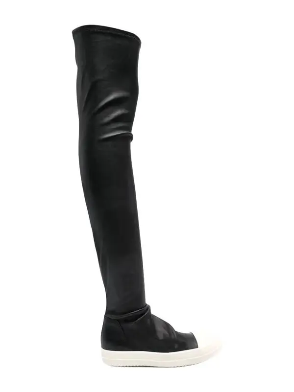 Rick Owens High Stocking Sneaks Boots - Black