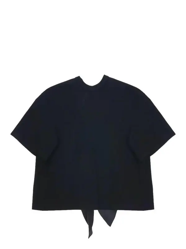 Carven Attached-scarf T-shirt - Black