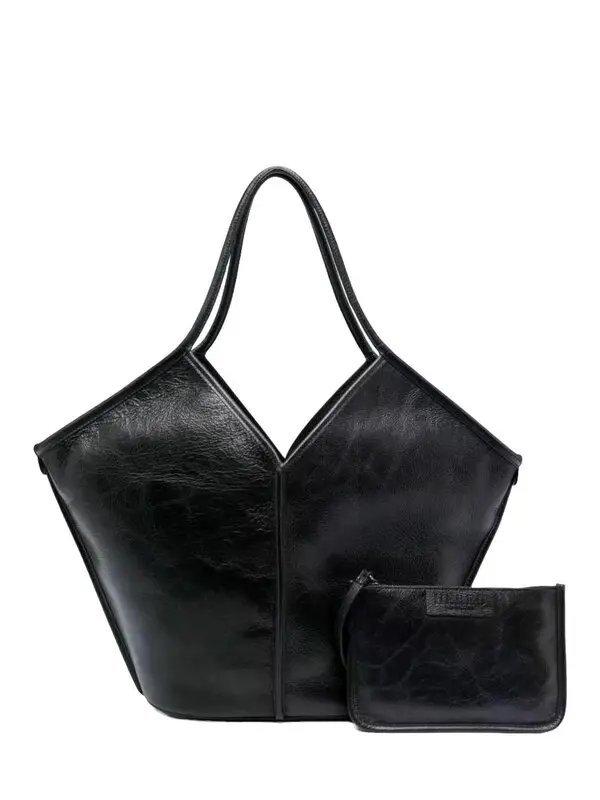 Hereu Handle Shoulder Bag - Black