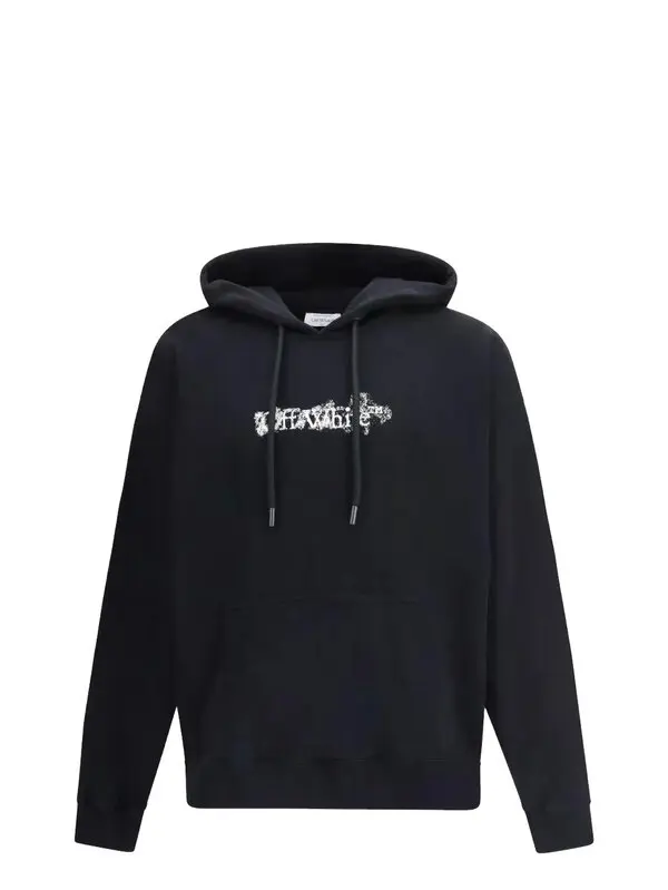 Off-White Logo-print Hoodie - Black
