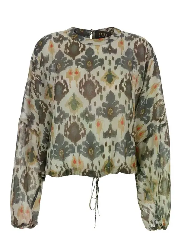 BAZAR DELUXE Long-sleeve Blouse - Neutrals