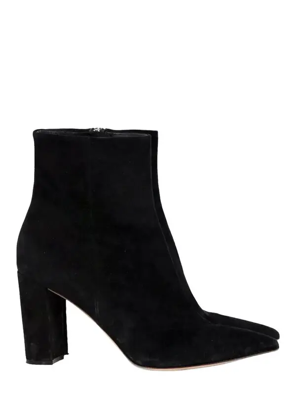 GIANVITO ROSSI Pointed-toe Block-heel Boots - Black