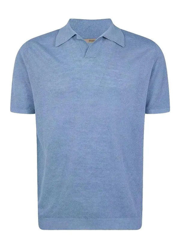 NUUR Polo-collar T-shirt - Blue