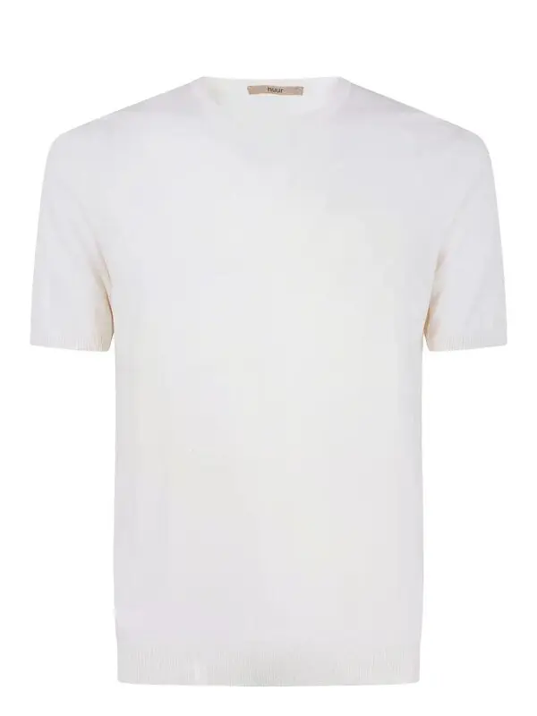 NUUR Ribbed T-shirt - Neutrals