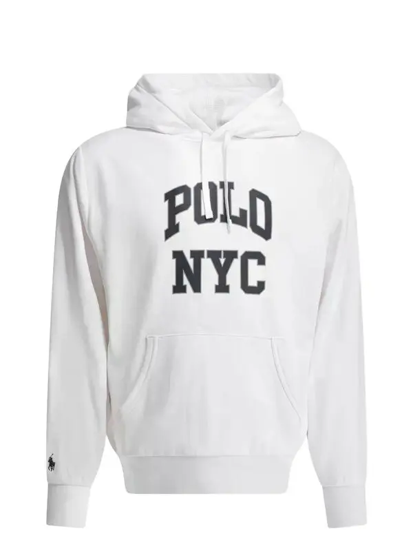 Polo Ralph Lauren Logo Hooded Sweater - White