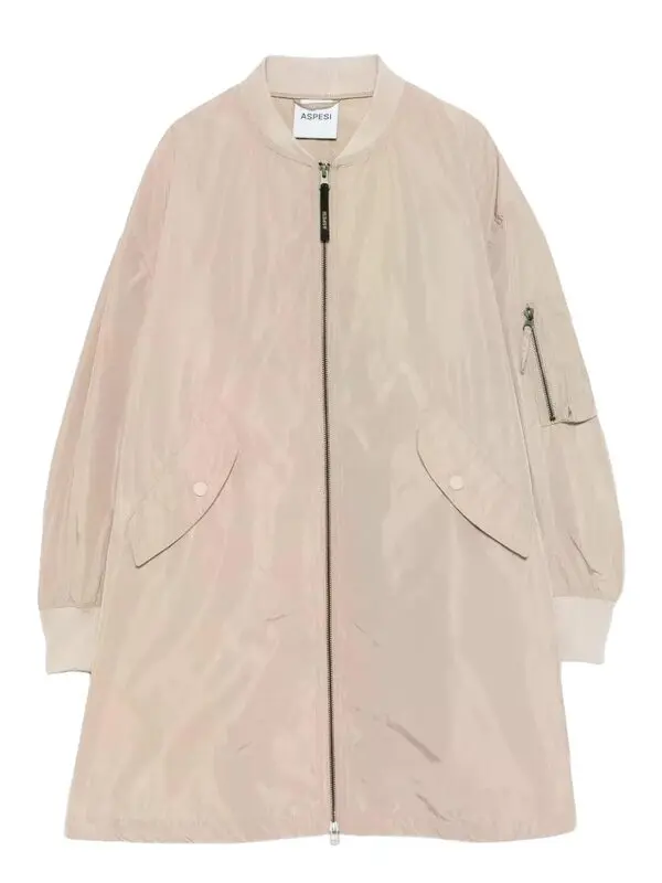 Aspesi Zip-up Parka - Neutrals