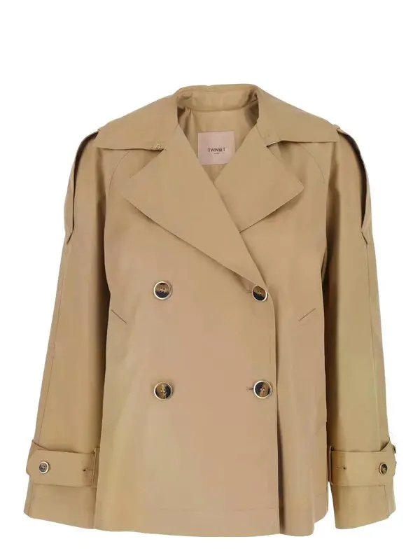 TWINSET Double-breasted Jacket - Neutrals
