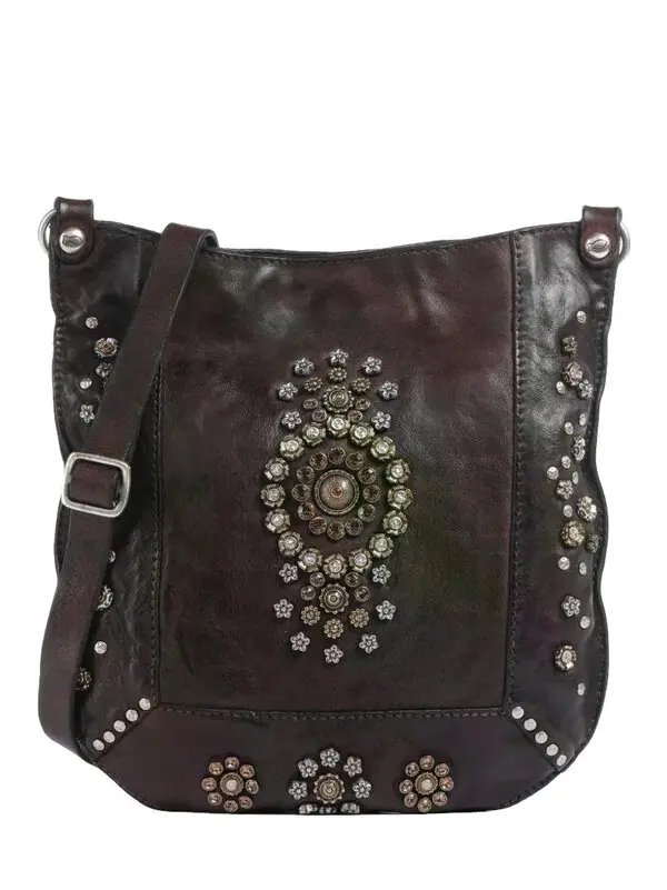 CAMPOMAGGI Cassiopeia Embellished Crossbody Satchel - Brown