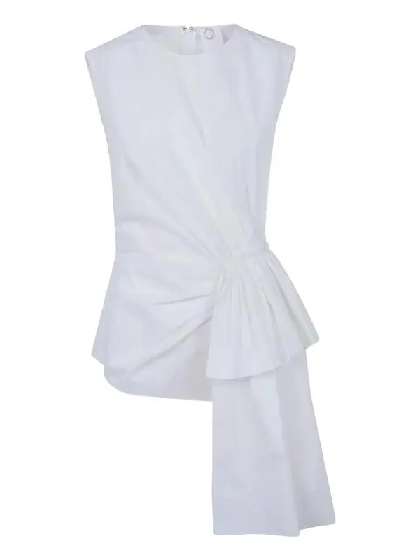 Mantū Sleeveless Tie-detail Top - White
