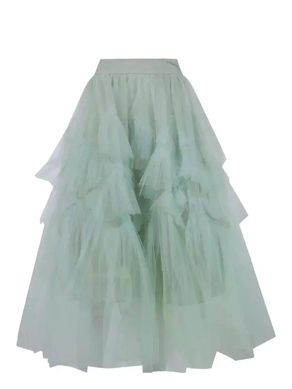 Essentiel Antwerp Ruffled Midi Skirt - Green