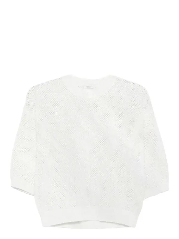 Peserico Open-knit Sweater - White