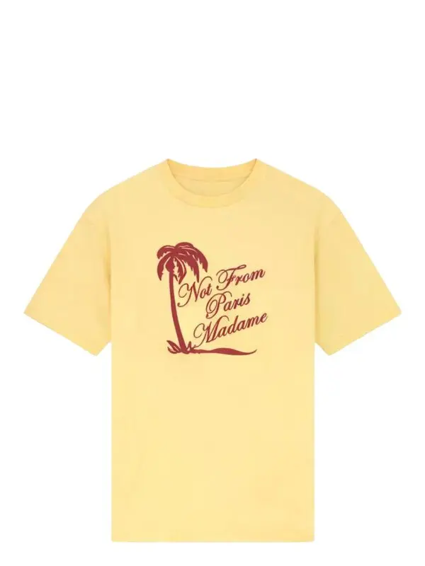 Drole De Monsieur Logo-print T-shirt - Yellow