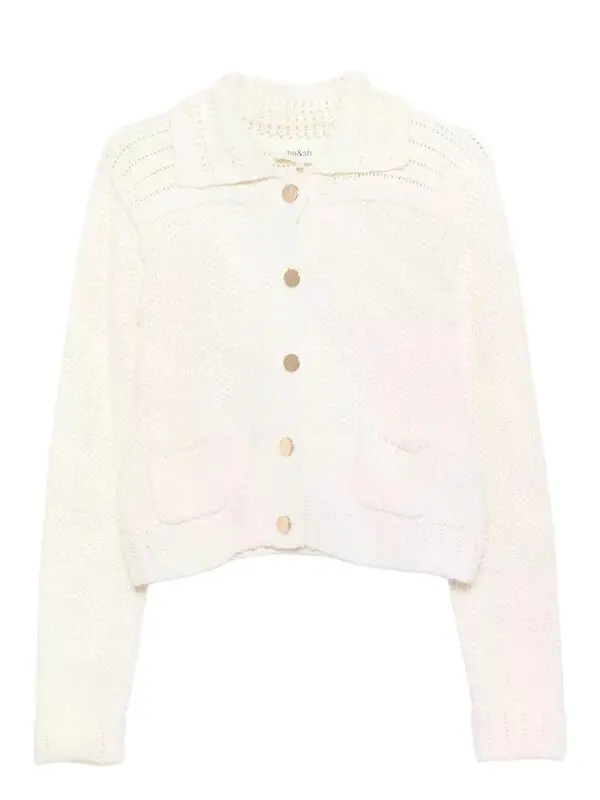 Ba&sh Federica Front-pocket Cardigan - Neutrals