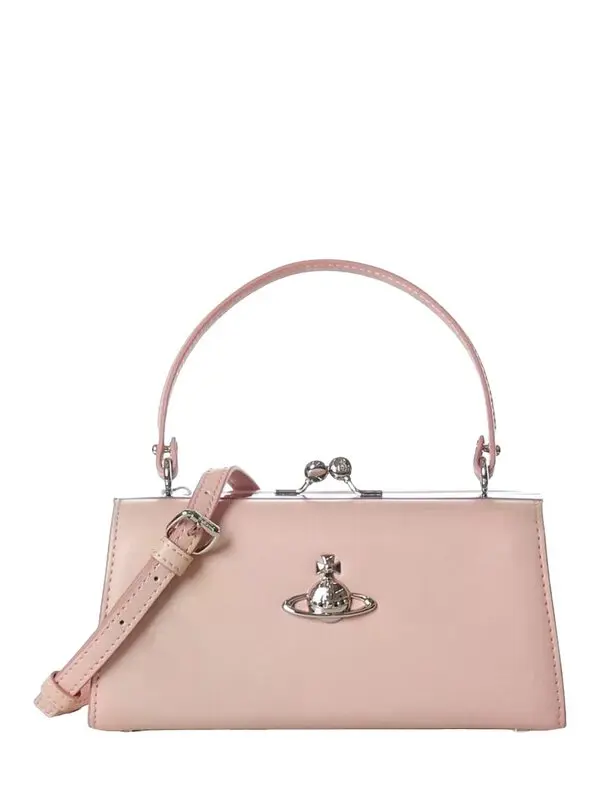 VIVIENNE WESTWOOD Orb Clasp Leather Tote - Pink