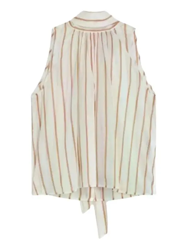 SEMICOUTURE Striped Blouse - Neutrals