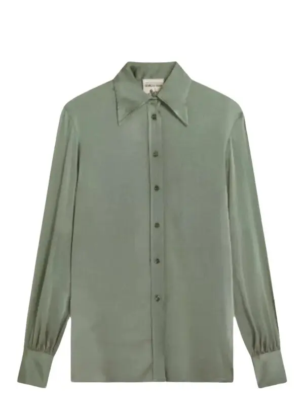 SEMICOUTURE Tie-fastening Shirt - Green