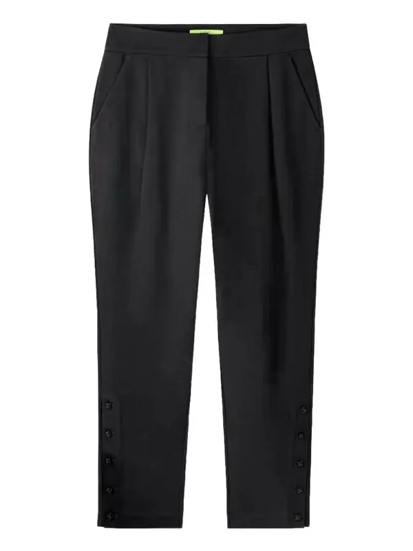 Shanghai Tang Button Trousers - Black