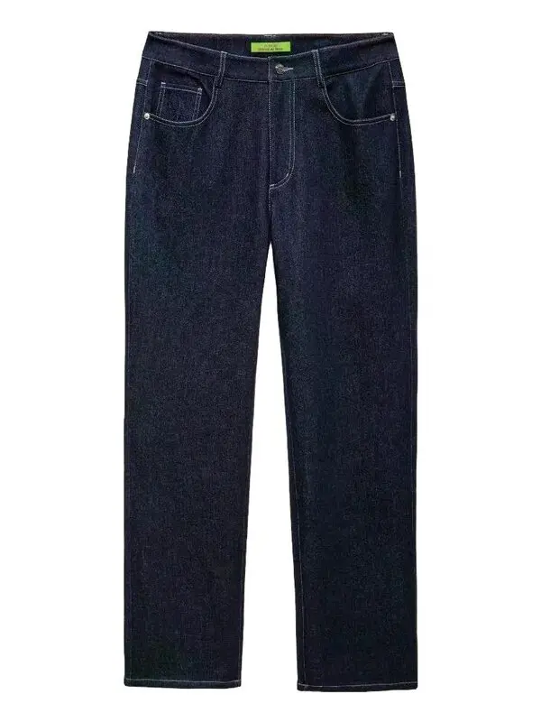 Shanghai Tang Embroidered Jeans - Blue