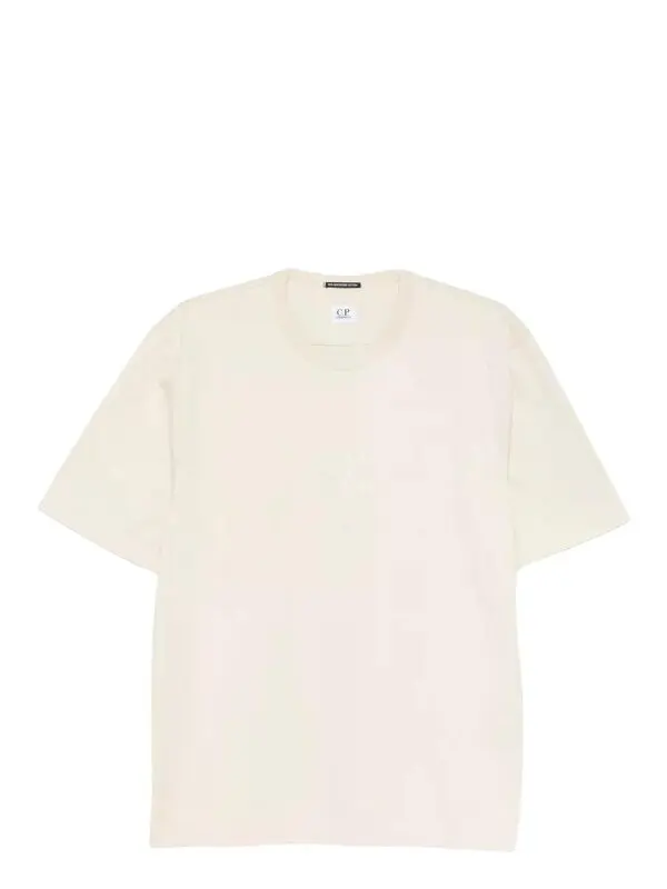 C.P. COMPANY Embroidered T-shirt - Neutrals