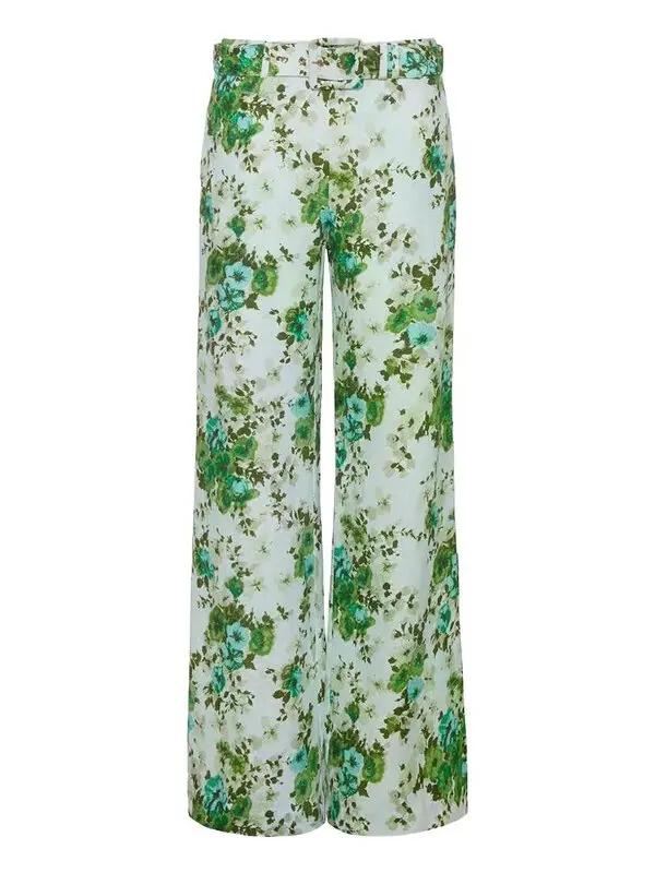 Cara Cara Floral-pattern Wide Leg Trousers - White