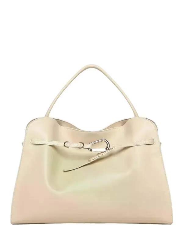 FRANCESCO BIASIA Buckle Leather Tote Bag - Neutrals