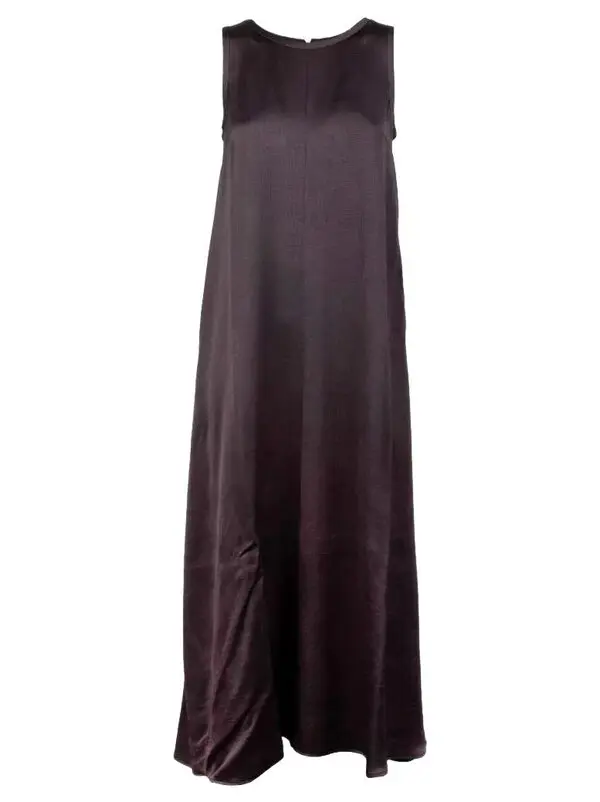 Marella Sleeveless Midi Dress - Brown