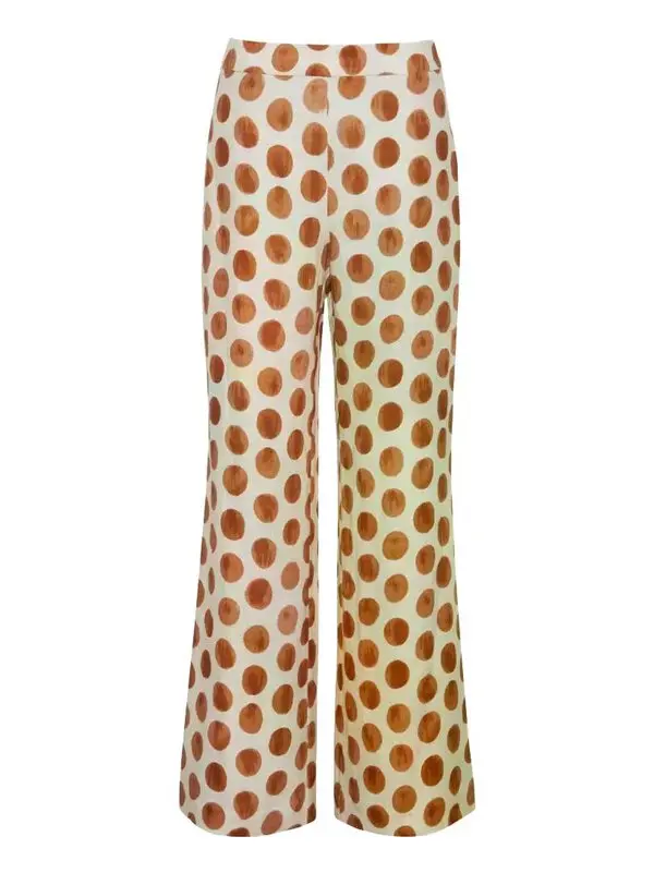 Cara Cara Sunflower Polka-dot Trousers - Neutrals
