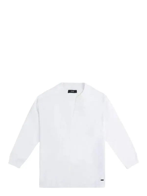 FAY V-neck Sweater - White