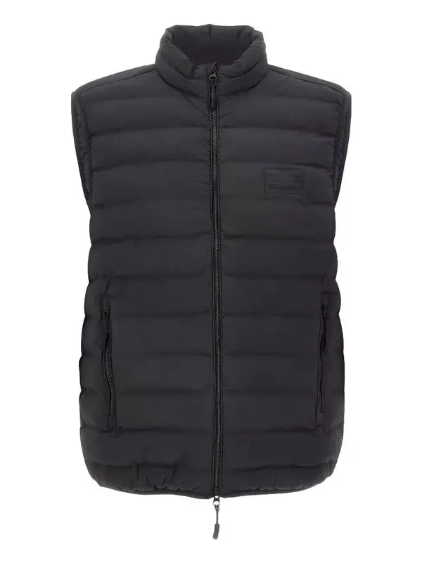 Emporio Armani Quilted Zip Vest - Black
