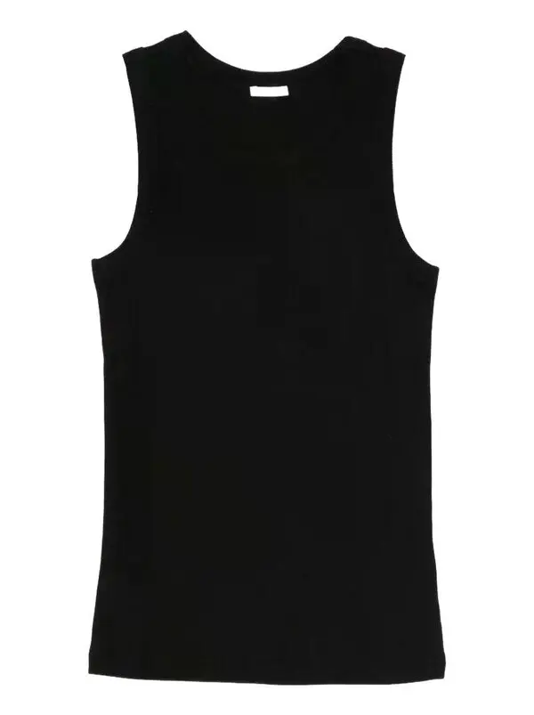JOSEPH Ribbed Vest - Black