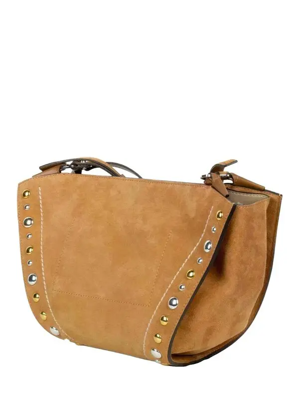 GIANNI CHIARINI Bloom Studded-embellishments Tote Bag - Brown