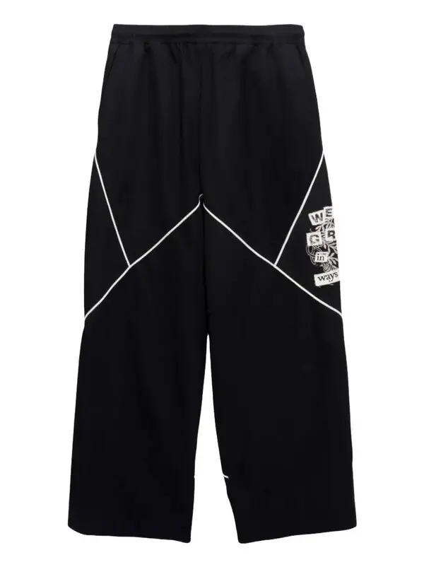 HONOR THE GIFT Graphic-print Trousers - Black