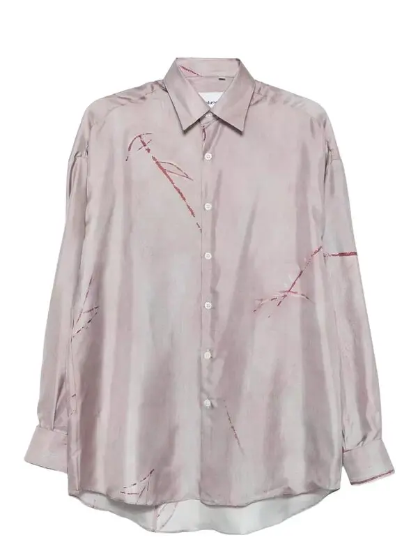 COSTUMEIN Printed Silk Shirt - Purple