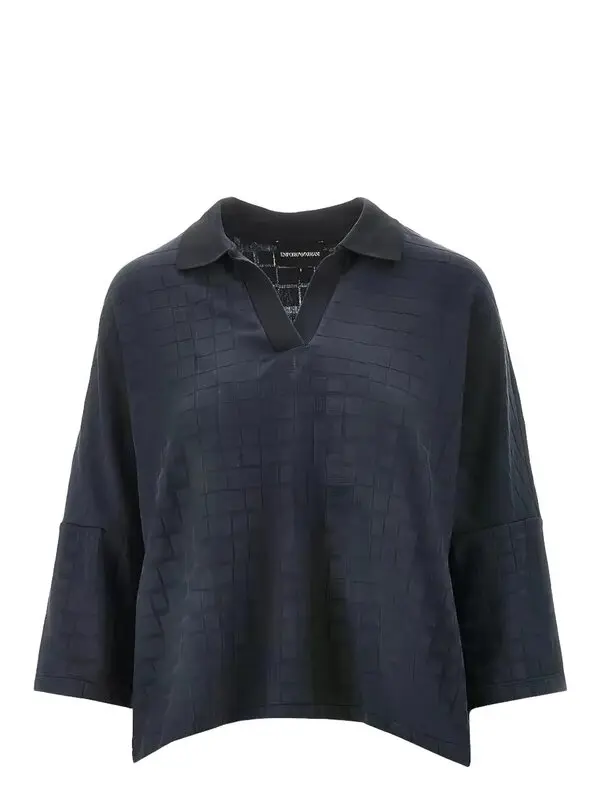 Emporio Armani Polo-collar T-shirt - Blue
