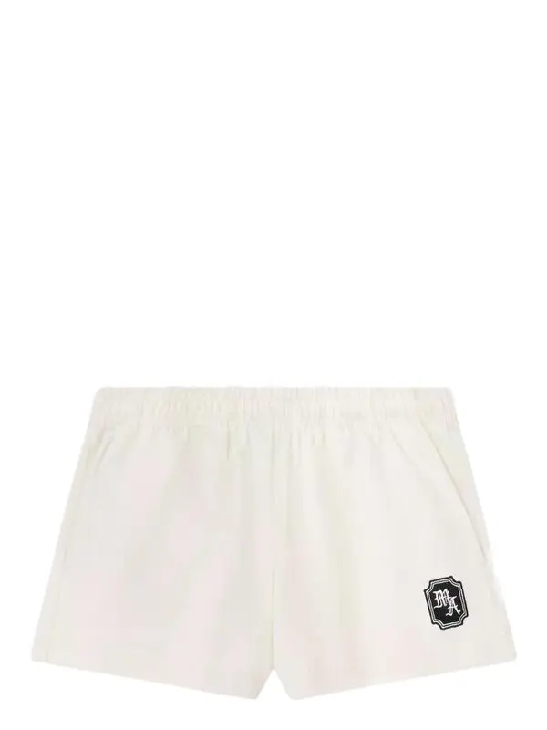 Amiri Logo-patch Mini Shorts - Neutrals