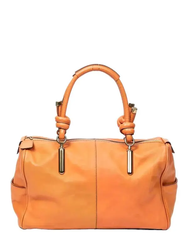 Chloé Leather Tote Bag - Orange