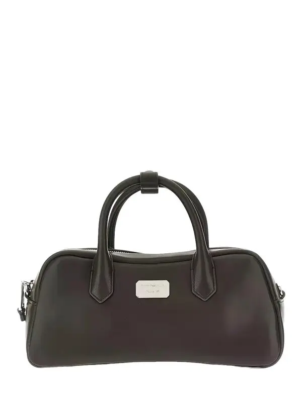Emporio Armani Logo-plaque Tote - Brown
