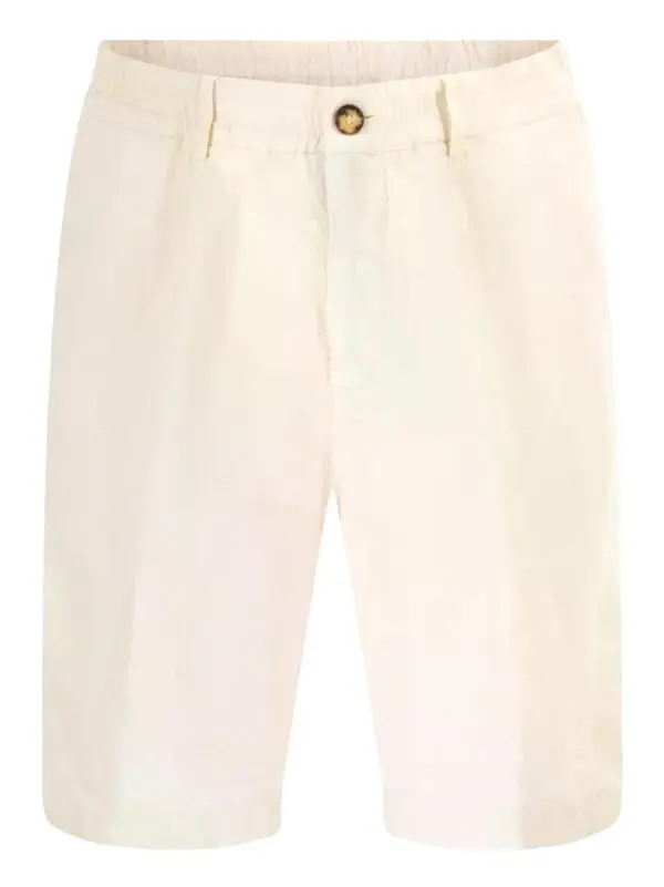 Brunello Cucinelli Elasticated-waist Shorts - White