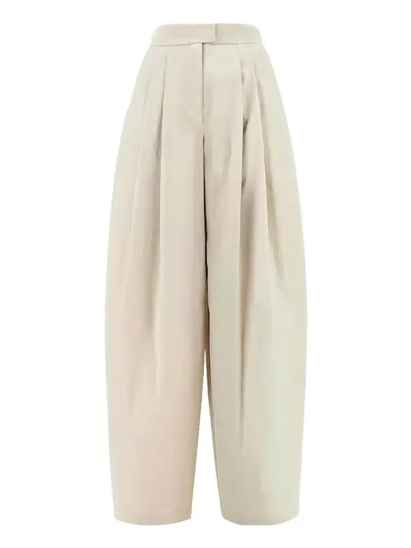 Emporio Armani Pleated Trousers - Neutrals