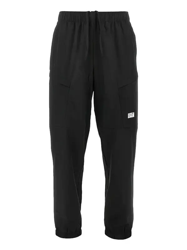 Emporio Armani Drawstring Track Pants - Black