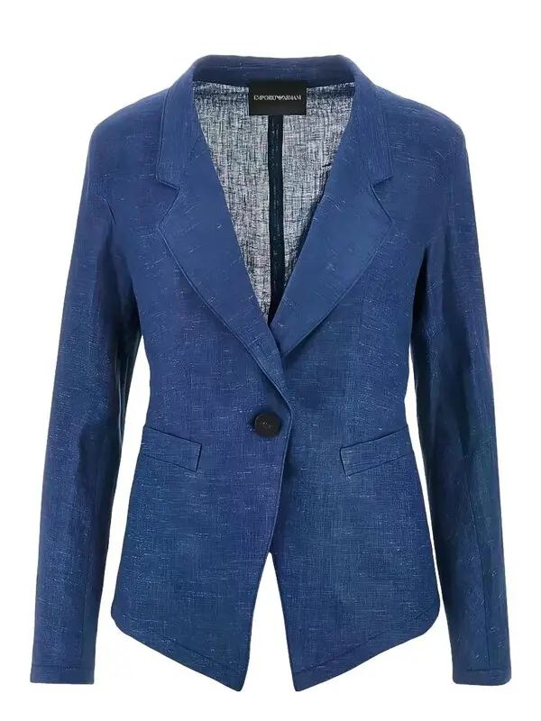 Emporio Armani Single-breasted Blazer - Blue