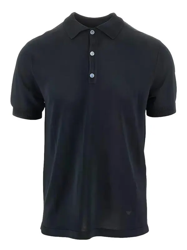 Emporio Armani Buttoned Polo Shirt - Blue