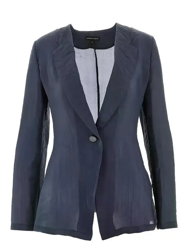 Emporio Armani Single-breasted Blazer - Blue