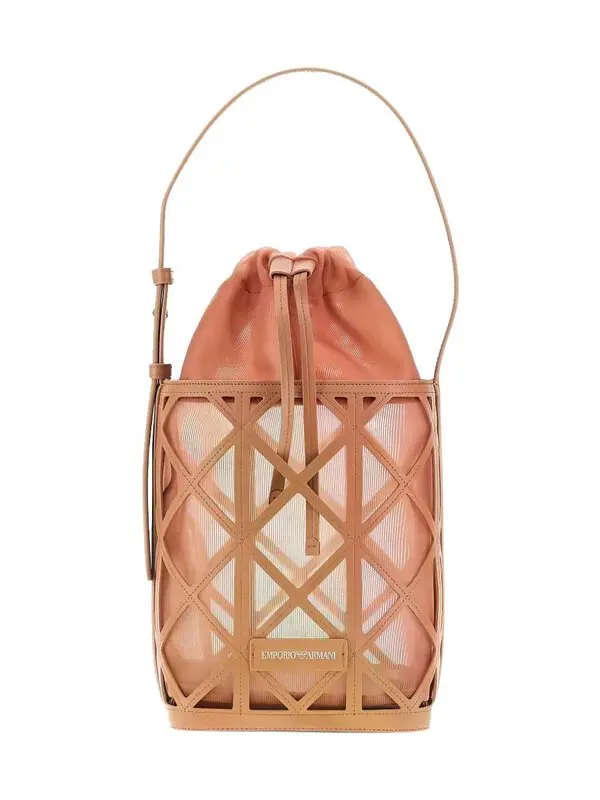 Emporio Armani Cage-style Bucket Bag - Orange