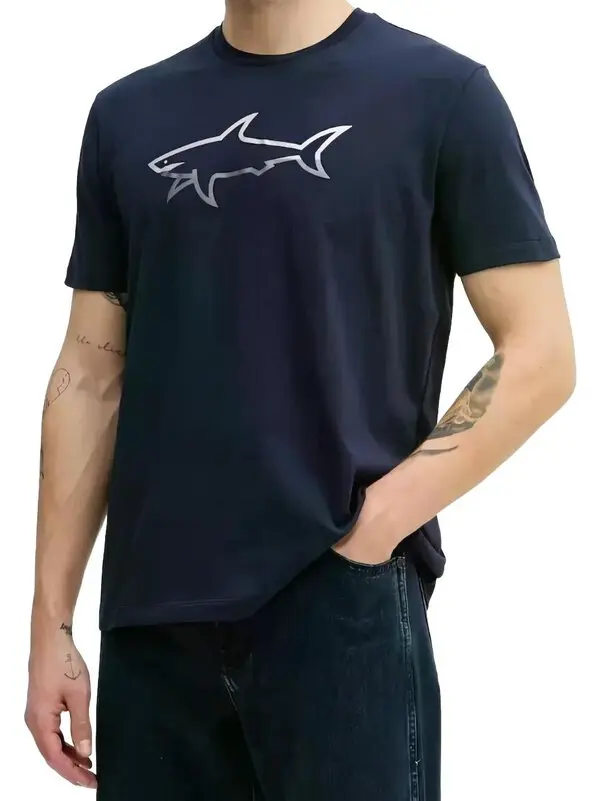 Paul & Shark Shark-print T-shirt - Blue