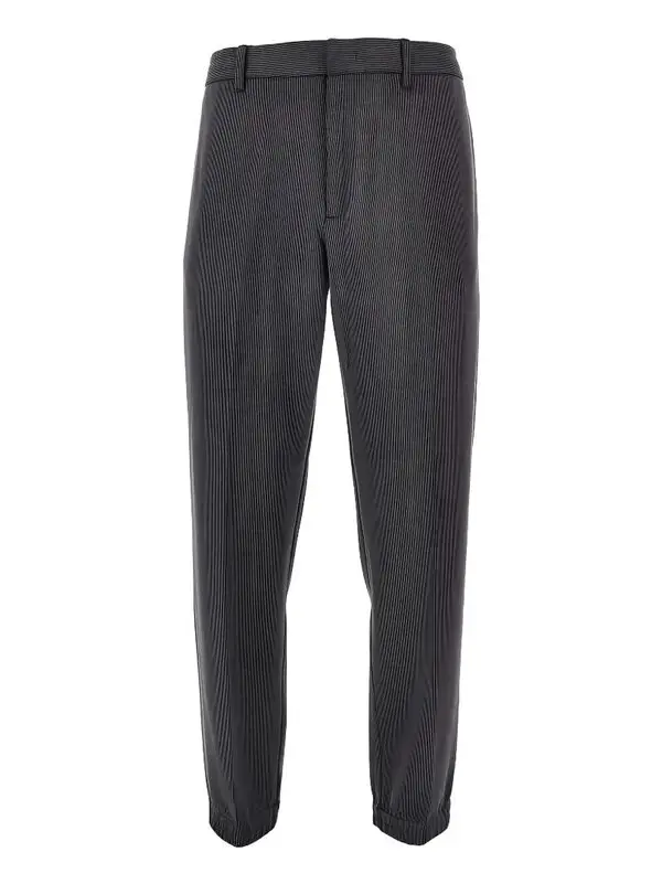 Emporio Armani Striped Trousers - Grey